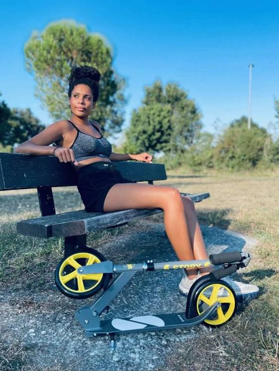 Hulajnoga Transportowa z dużymi kołami Story Urban GO! Retro Miętowa ...